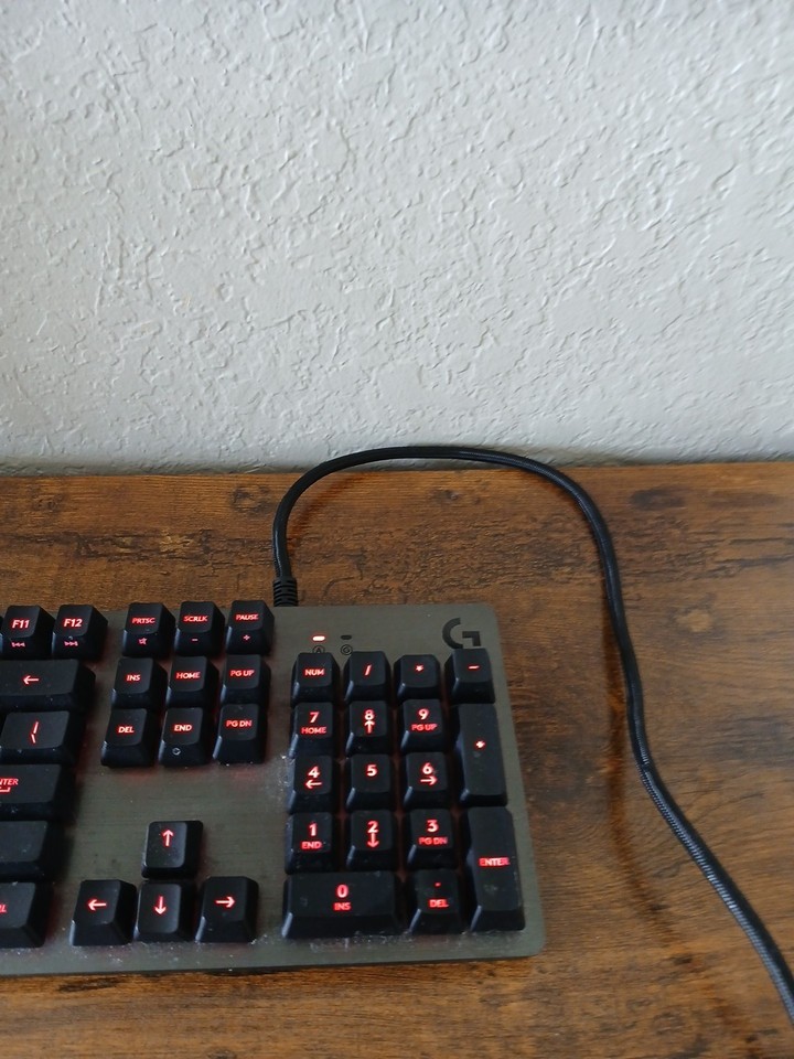 Logitech G413 Carbon Wired Gaming Keyboard RED LED Backlit USB ...