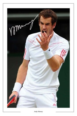 ANDY MURRAY SIGNED PHOTO PRINT AUTOGRAPH WIMBLEDON TENNIS | eBay