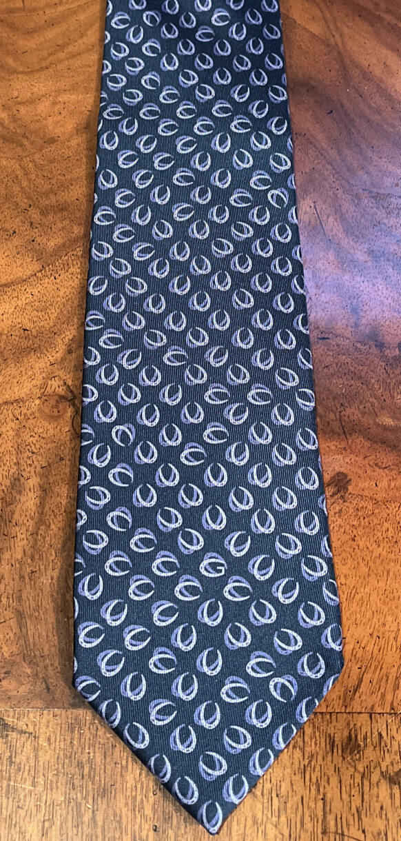 Gucci Blue Geo Monogram Contemporary Silk Tie. … - Gem