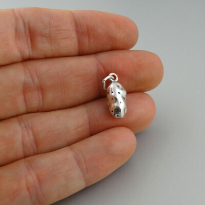 Potato Charm - 925 Sterling Silver - Potato Spud Farmer Garden Farm ...