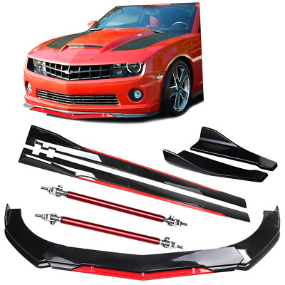 For Chevrolet Camaro SS Front Bumper Lip Splitter Spoiler Side Skirt ...