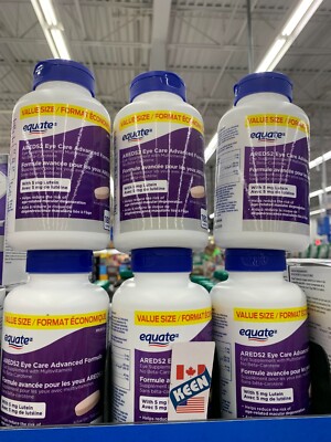 6 BOTTLES), Equate CANADA AREDS2 Eye Care Advanced Formula 180 Caplets ...