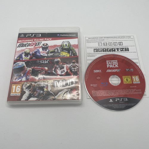 Motorbike Racing Pack PS3 JAQUETTE IMPRIMÉE Moto GP 13 SBK MUD PAL ...