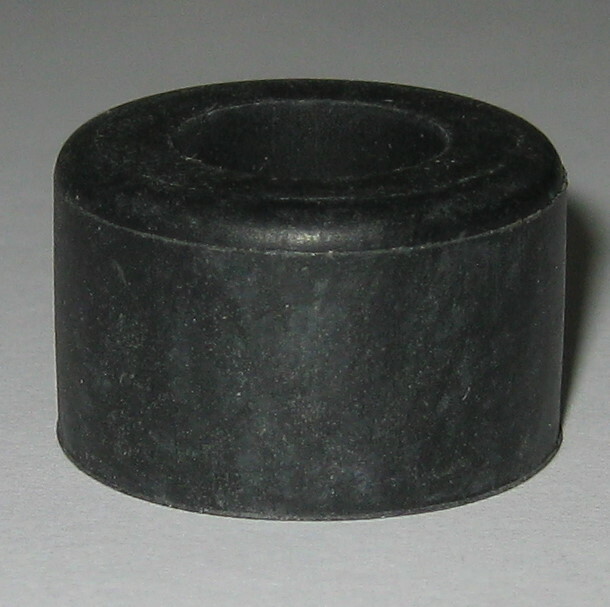4 X Heavy Duty Unthreaded Bumper w/ Metal Washer - 1" Dia. X 5/8" - 3/ ...