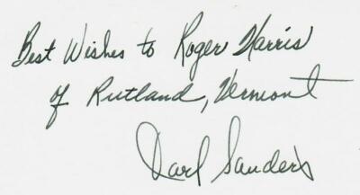 "74th Georgia Governor" Carl Sanders Hand Signed 3X5 Card | eBay