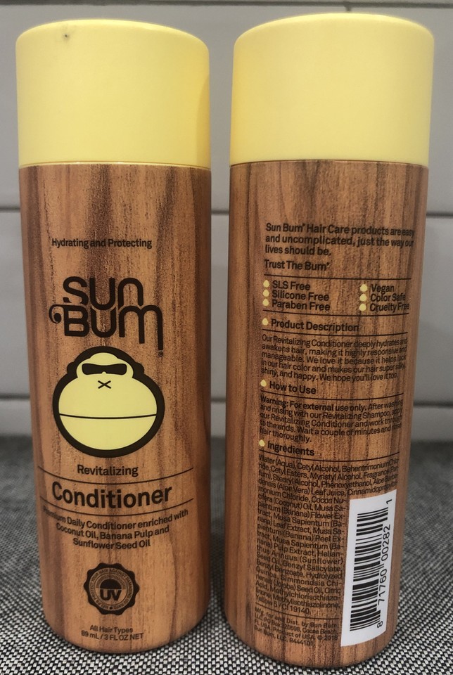 2X Sun Bum Revitalizing Conditioner Hydrating & Protecting Travel Size ...