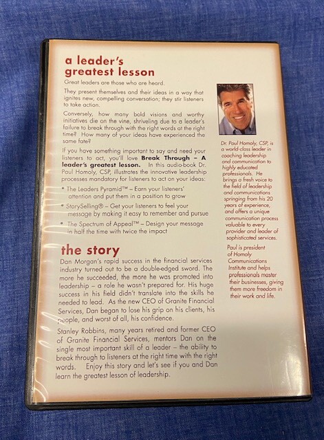 Break Through by Dr. Paul Homoly (4-CD Set) Used | eBay