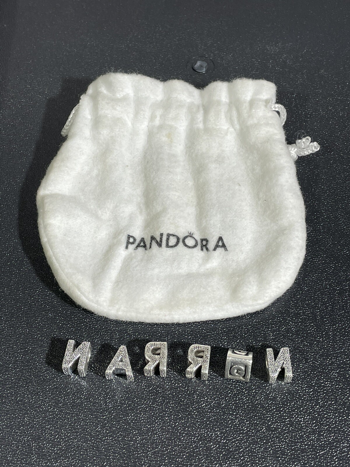 Authenic Pandora Charms Lot of 6 925 Ale. Letter N A R R G N | eBay