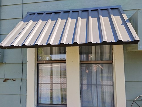 Outdoor Window Door U Panel Metal Awning 5' X 3' Custom | eBay