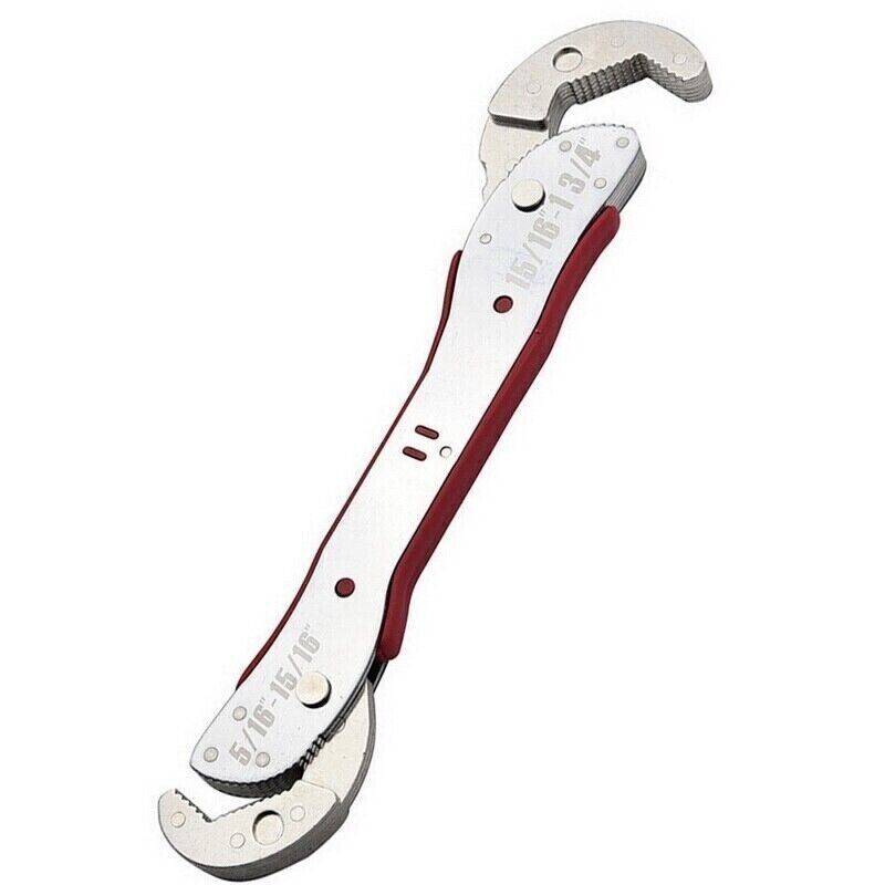 Universal 9-45mm Adjustable Wrench Spanner Quick Snap Grip ...