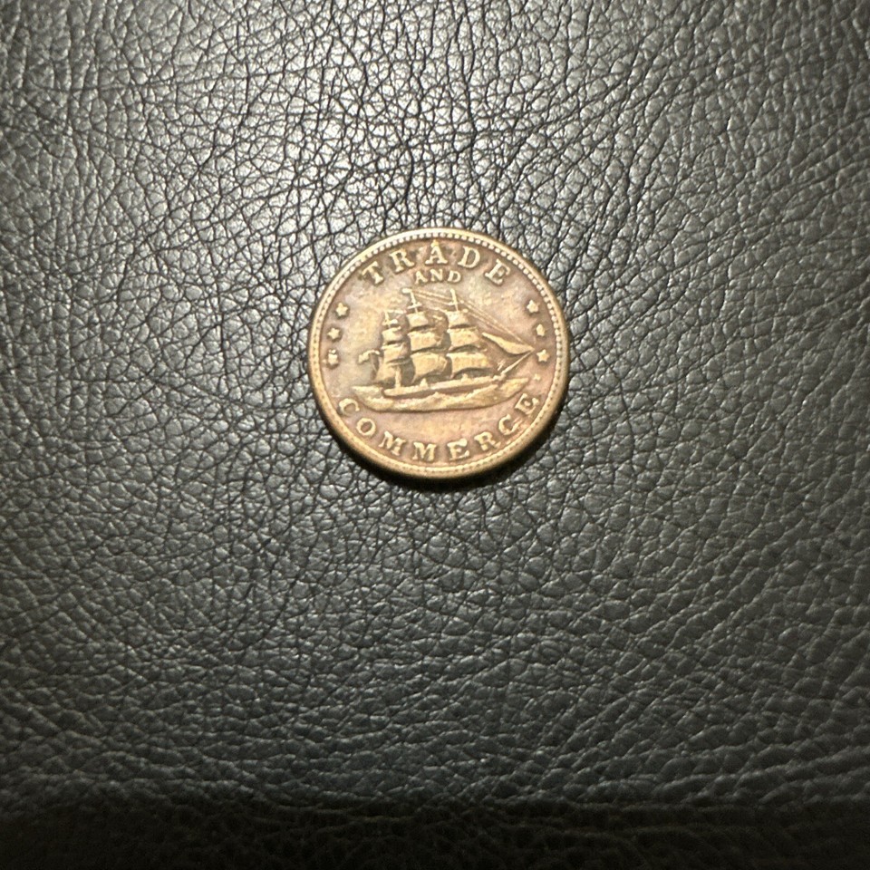 CIVIL WAR TRADE AND COMMERCE COPPERS 20 Pr Ct PREMIUM TRADE TOKEN | eBay