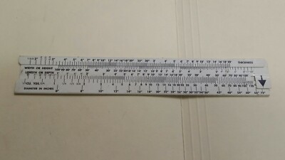 vintage concrete estimator slide rule aurora plano montgomery Illinois ...