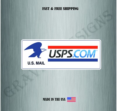 USPS MAIL LOGO 4M VINYL DECAL STICKER US MADE CAR TRUCK BUMPER CORNHOLE ...