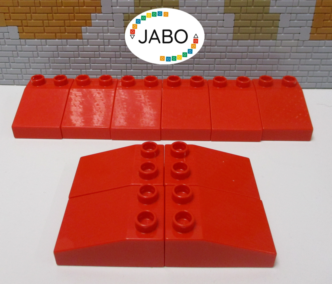 (T14/7) Lego Duplo 10x Roof Brick Slope for Farm House Dollhouse | eBay