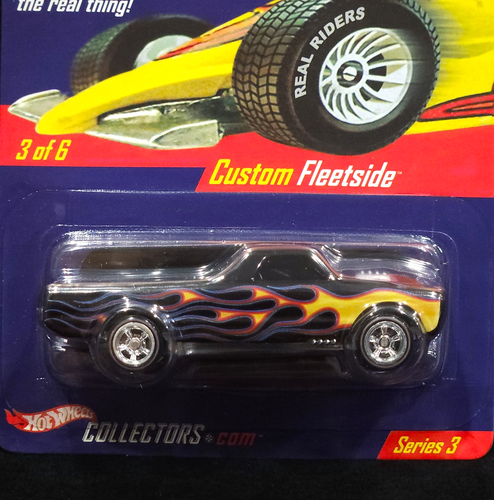 Hot Wheels Custom Fleetside RLC Real Riders Red Line Club Car HWC 05985 ...