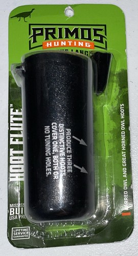 Primos Hunting Hoot Flute Turkey Locator Call Barred, Great Horned Owl ...
