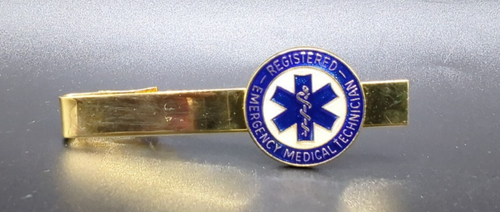 Registered EMT Emergency Medical Technician Tie Clip Pin Gold Color ...