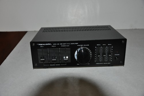Realistic MPA-40 35 Watt P.A Amplifier - TESTED & WORKING | eBay
