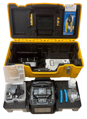 Fujikura 90S+ Fiber Optic Fusion Splicer Kit CT-50 Cleaver 401 Arcs ...