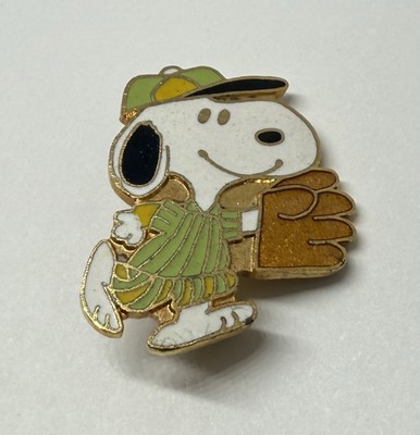 Snoopy Peanuts Baseball Glove Aviva United Feature Lapel Pin (P92) | eBay