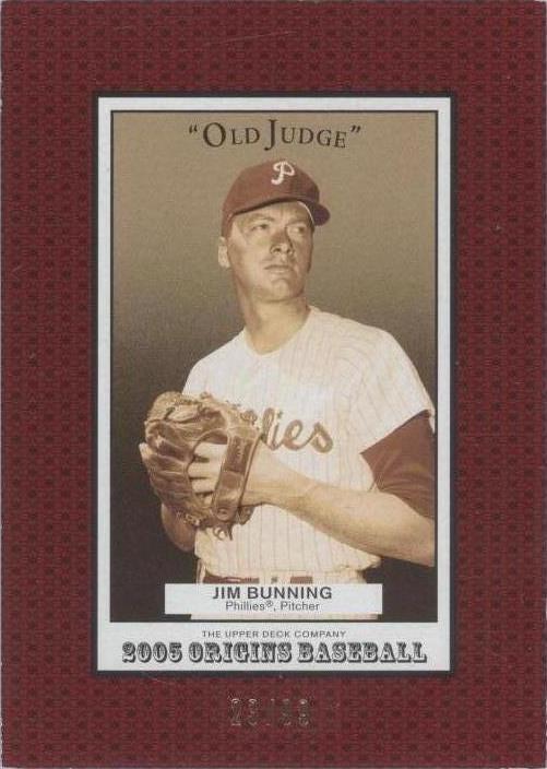 2005 Upper Deck Origins - Old Judge Jim Bunning #106 Red /99 for sale ...