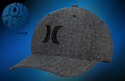 New Hurley Black Suits Ripstop Men's Flex Fit Hat | eBay