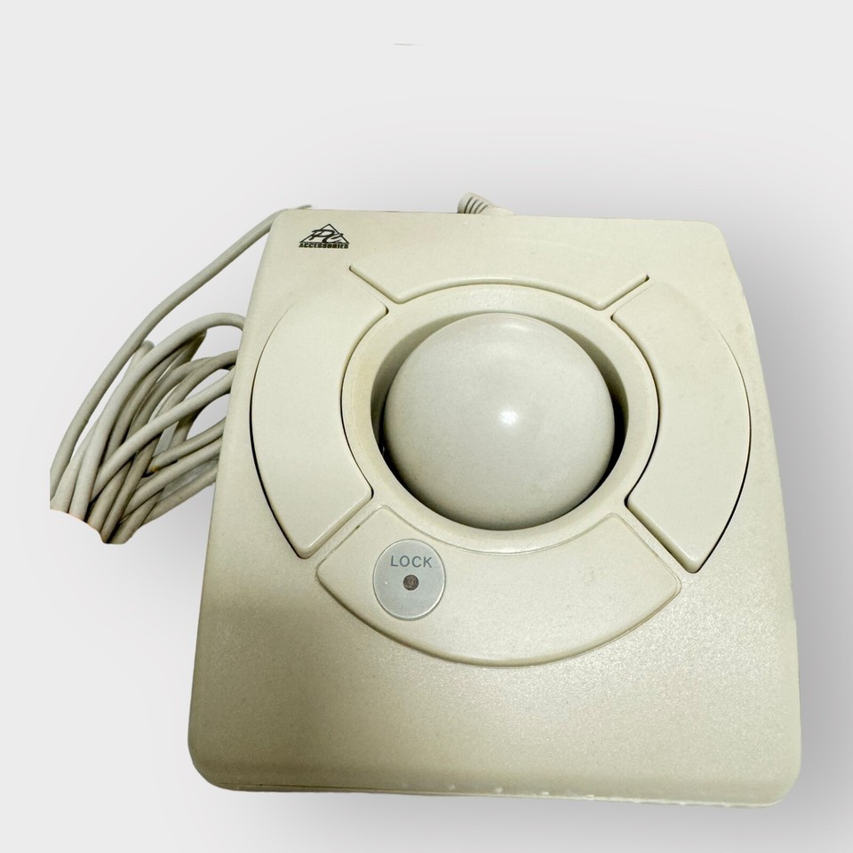 Professional Trackball Serial Mouse Vintage Track Pad Ball PC ...