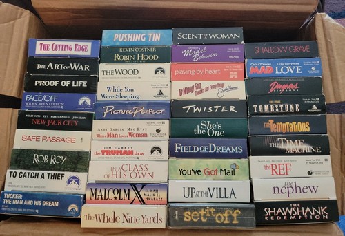 Vhs Lot Of 38 Top Movies: Tombstone, Shawshank Redemption, Roy Roy, The ...