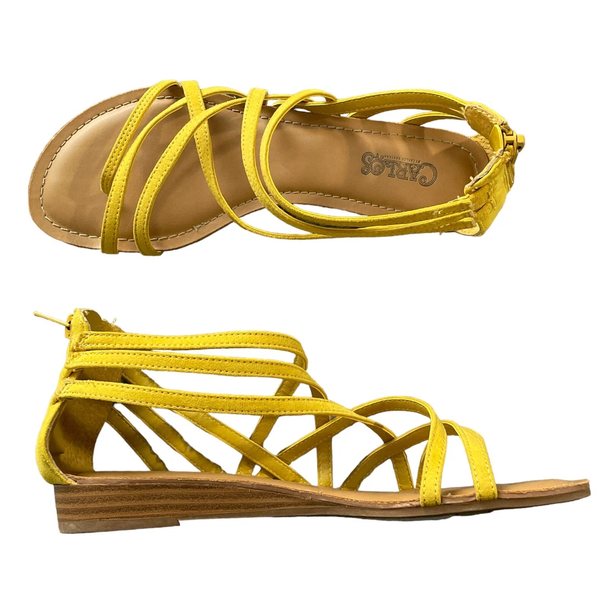 Yellow Gladiator Sandals