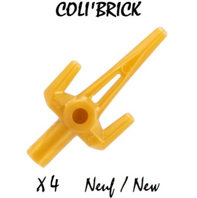 Lego 98139 - 4x Arme sai Ninja / Minifig weapon Saï - Doré Pearl Gold ...