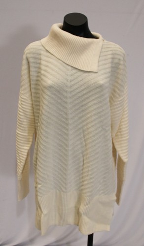 Style & Co Womens Long Sleeve Envelope-Neck Tunic Sweater BL1 Eggnog ...