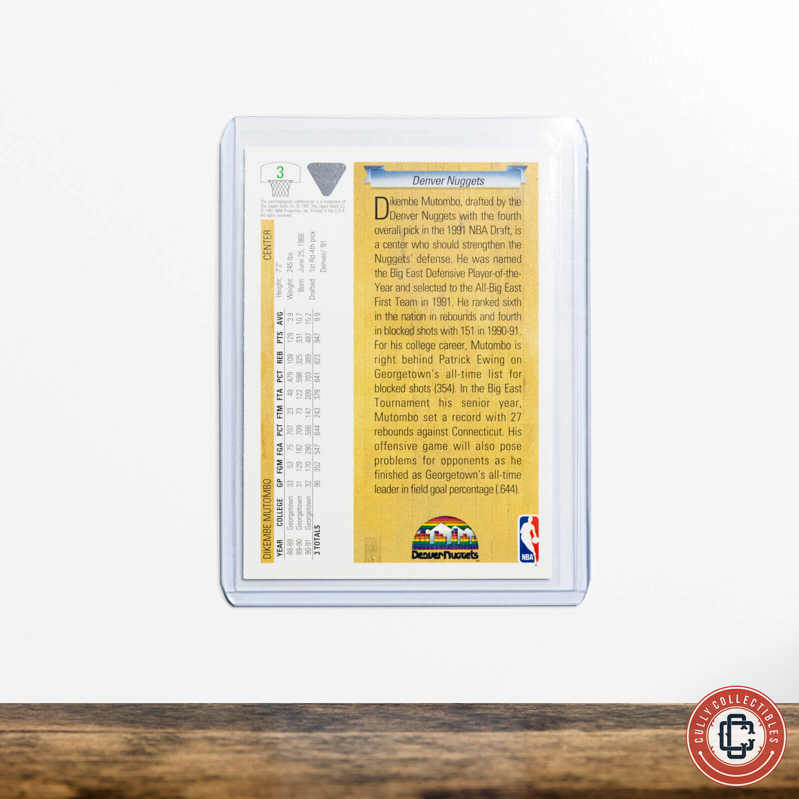 1991-92+Upper+Deck+-+%233+Dikembe+Mutombo+%28RC%29 for sale online | eBay