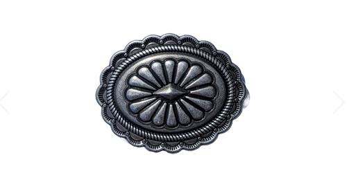 Concho - Southwest Style Oval Concho Antique Silver - (set of 3) | eBay