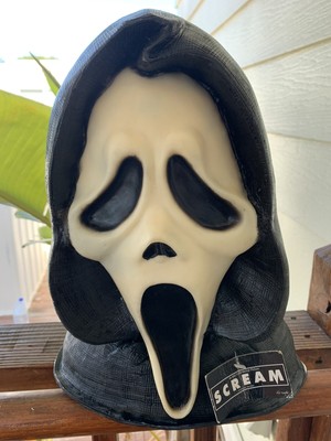 Vintage SCREAM Ghostface Fun World 1996 Latex mask bust prop mit Tag | eBay