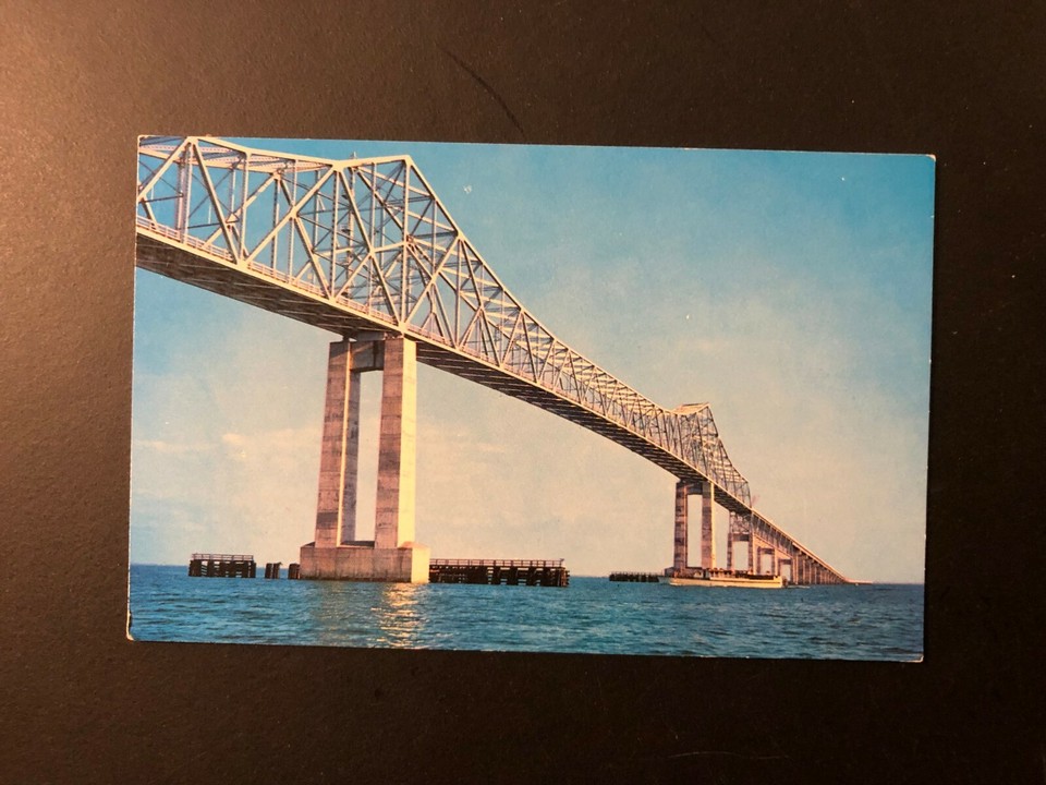 Old Vintage "SUNSHINE SKYWAY BRIDGE-FLORIDA." Postcard Made in USA | eBay