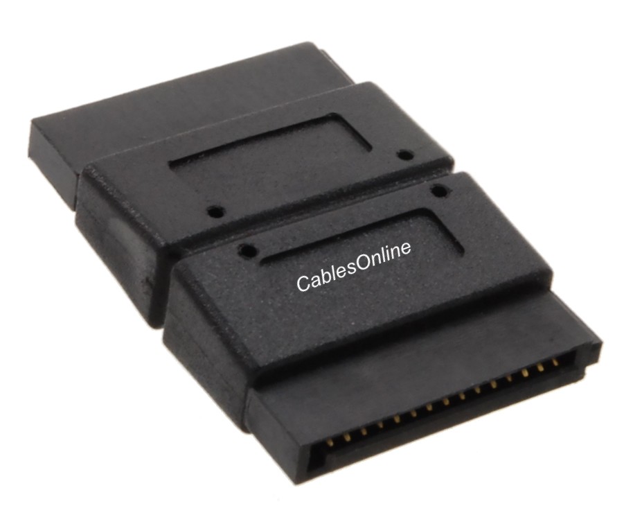 SATA 15-Pin Power Female to Female Gender Changer Coupler with a Clip ...