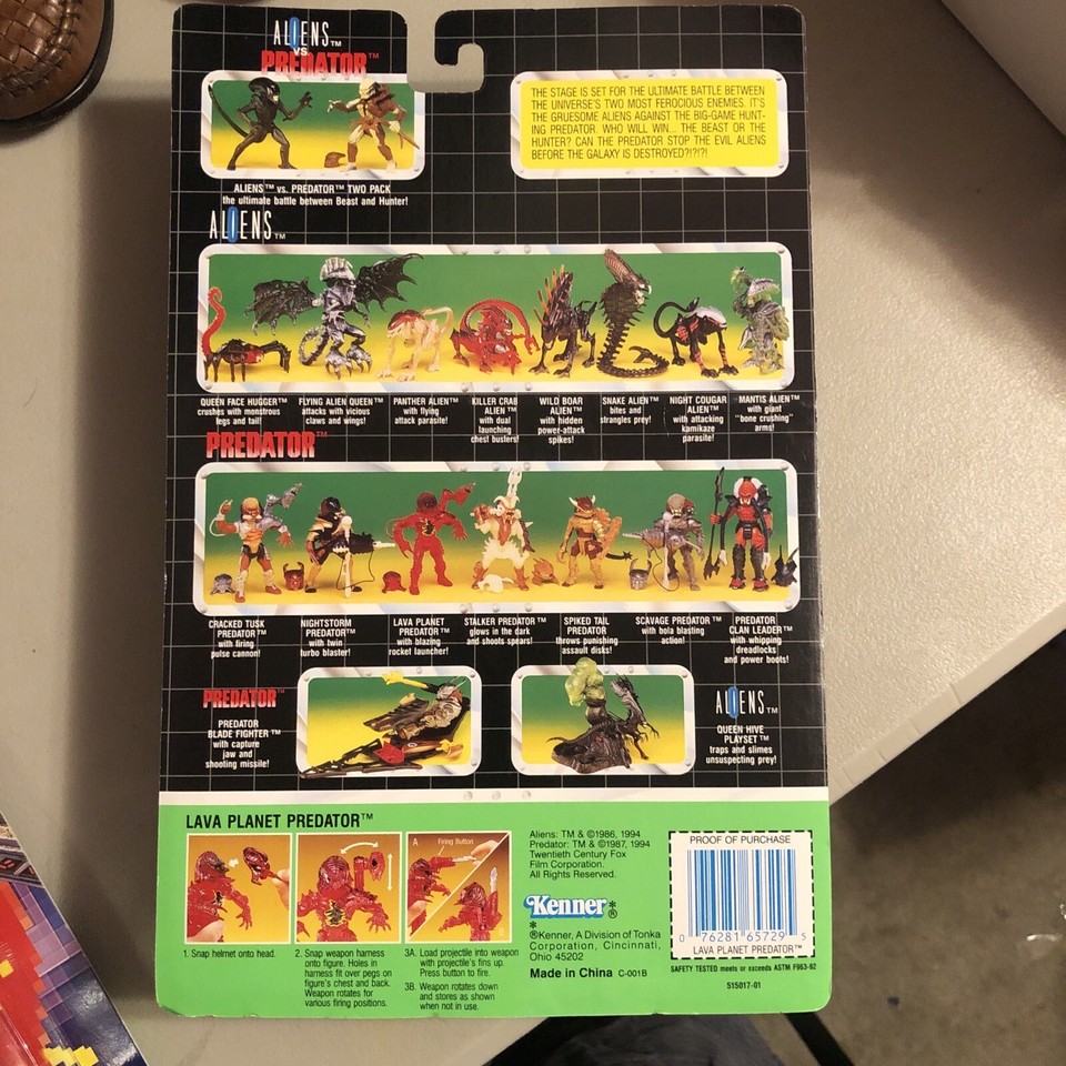 Vintage Predator Action Figure Kenner 1994 Scavage Bola Blasting Action ...