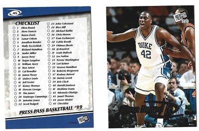 1999 PRESS PASS BASKETBALL SET-45 & 34/36 NETBURNERS INSERT SET MINT L ...