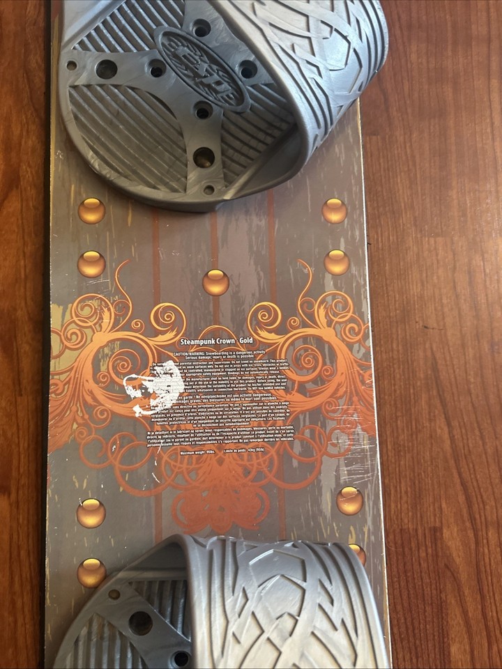 ESP 110 cm Freeride Snowboard - Adjustable Bindings - For Beginners and ...