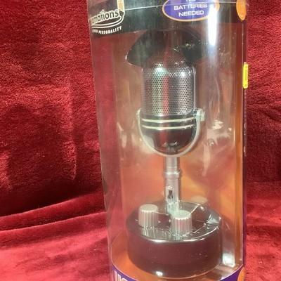 Vintage On The Air 8” Chrome Microphone AM FM USB driven NOS | eBay