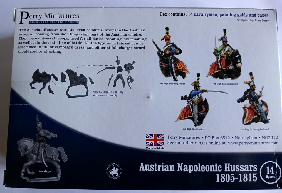 Perry Miniatures: 28Mm Austrian Hussars Napoleonic 1805-1815 PER- AN100 ...