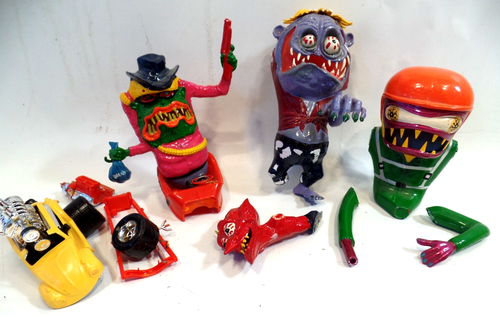 vtg Revell Big Daddy Ed Roth Weird ohs car figure model Kit Parts ...