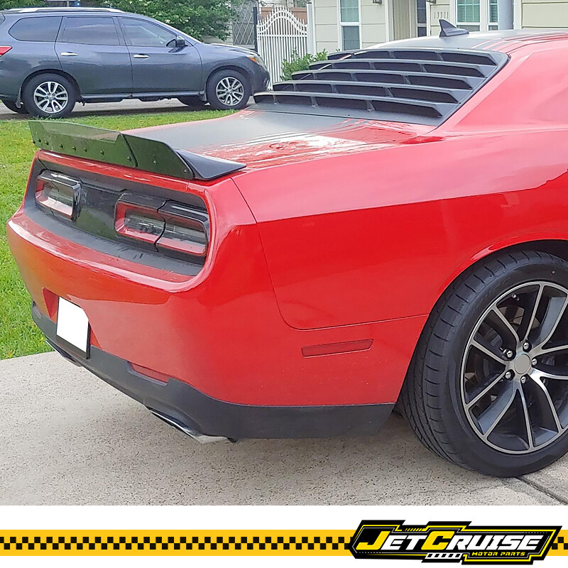 Fits 08-23 Dodge Challenger Rear Window Scoop Louver Sun Shade Cover ...