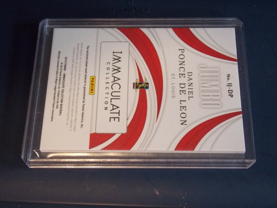 2019 Immaculate Daniel Ponce De Leon Jumbo Jersey Patch #39/49 ...