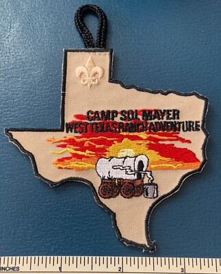 CAMP SOL MAYER West Texas Ranch Adventure PATCH Scouting BSA TX Shaped ...