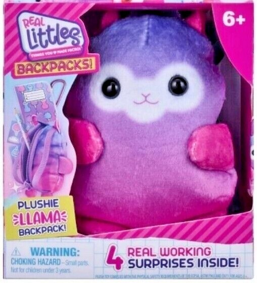 Real Littles Plush Backpack Animal YOU CHOOSE Fox Bear Cat Dog Rabbit ...