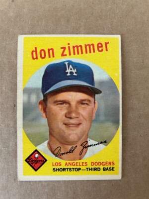 1959 Topps Dodgers #287 Don Zimmer Vintage Baseball Card | eBay