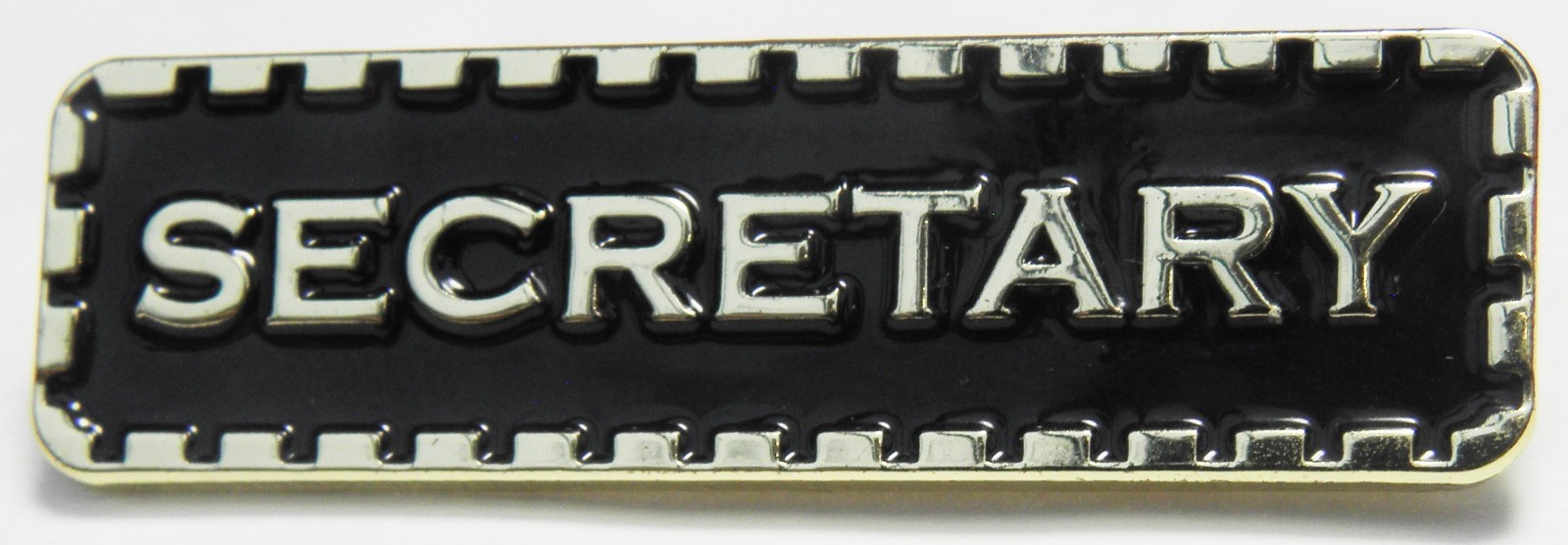 Secretary Lapel Pin Badge Black & Gold Colour Sign Brooch | eBay