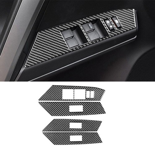 4PCS Car Interior Window Switch Panel Trim Cover Fit Toyota RAV4 2013 ...