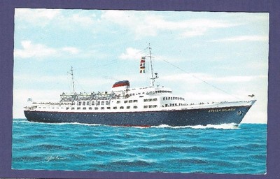 MS Stella Solaris - Vintage Color Postcard - Sun Line | eBay